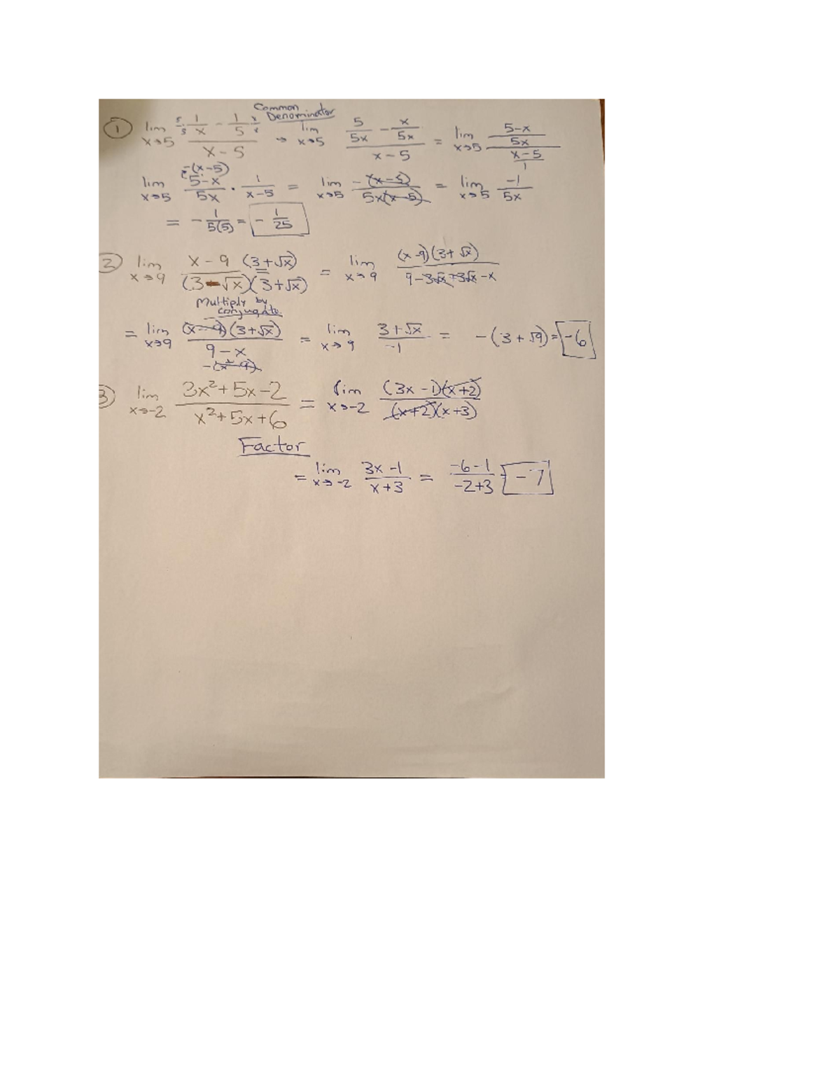 AP Calc Limits Practice: Advanced Problem Set - Studocu