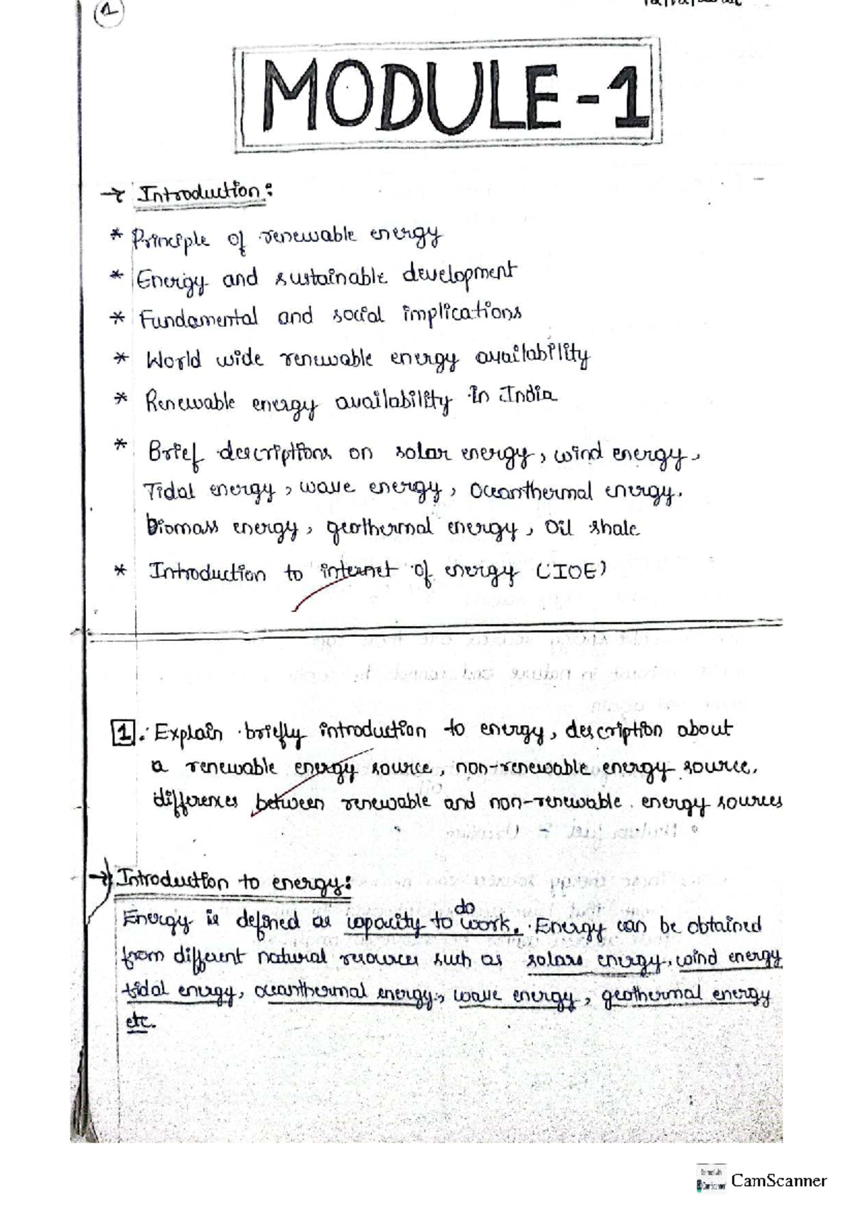 RES - Renewable Energy Resources Notes: Principles & Applications - Studocu