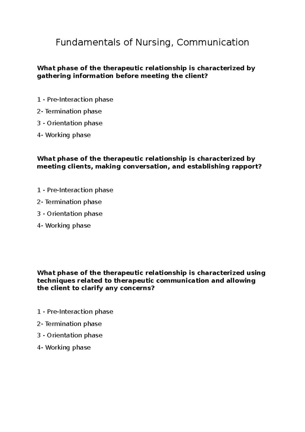 Fundamentals Of Communication Nursing - Fundamentals of Nursing ...