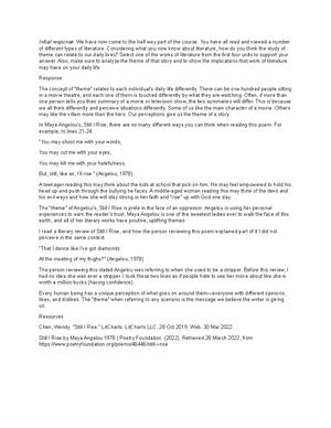 [Solved] After reading Theme for English B by Langston Hughes a ...