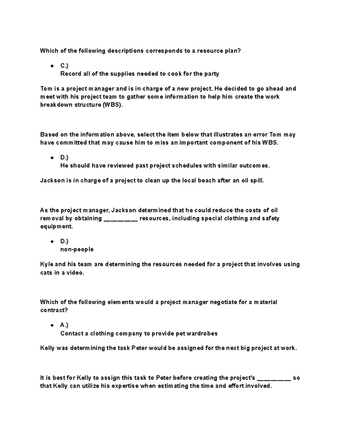 Sophia Project Management Unit 2 Challenge 1: Resource Planning Insights - Studocu