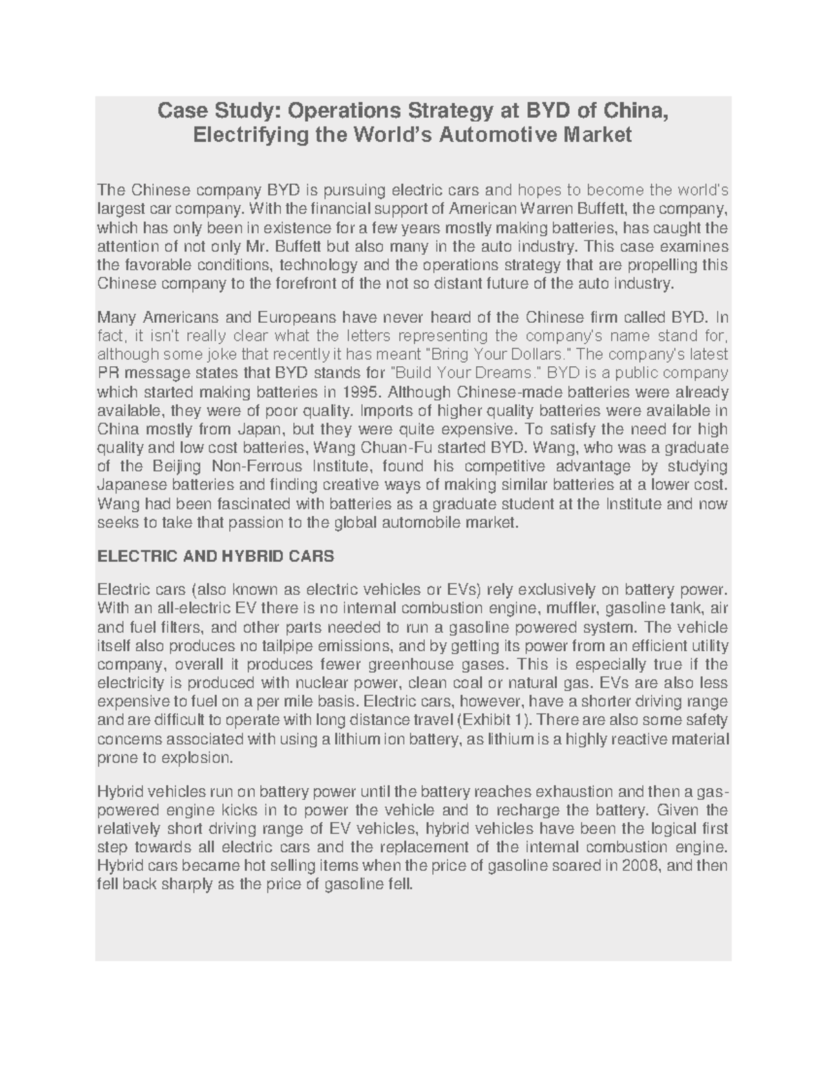 [092521] Case Study on BYD: Operations Strategy in Electric Vehicles ...