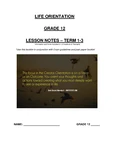 LO GR10 Notes TERM 3 2021 - EDEN THS LIFE ORIENTATION GRADE 10 CLASS ...