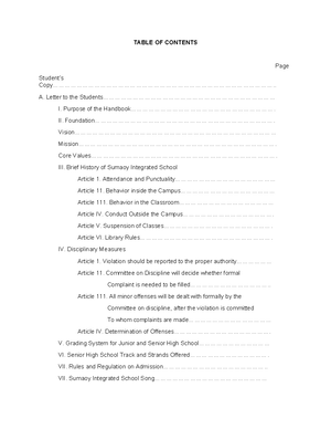 Grading System FOR Junior AND Senior HIGH School for Stud HB - GRADING ...