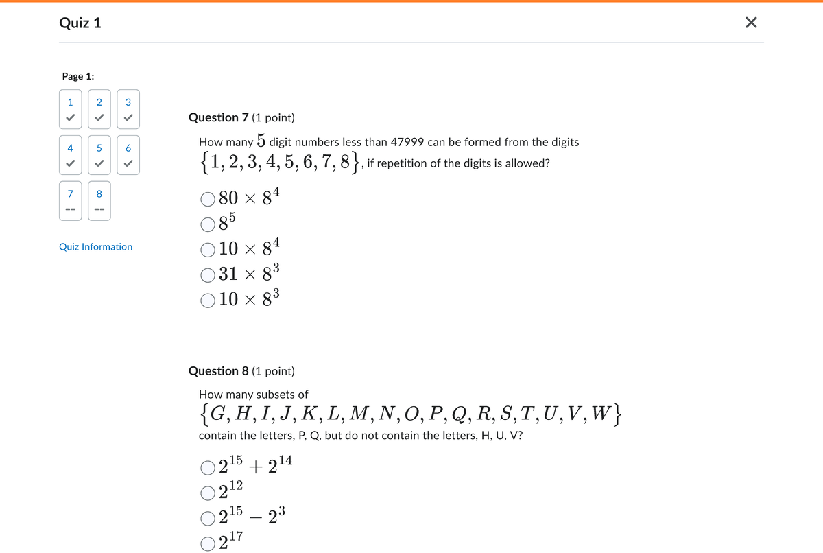 Quiz 1 Solutions - MATH 1228 A 200 LEC FW25 Finite Math - Studocu