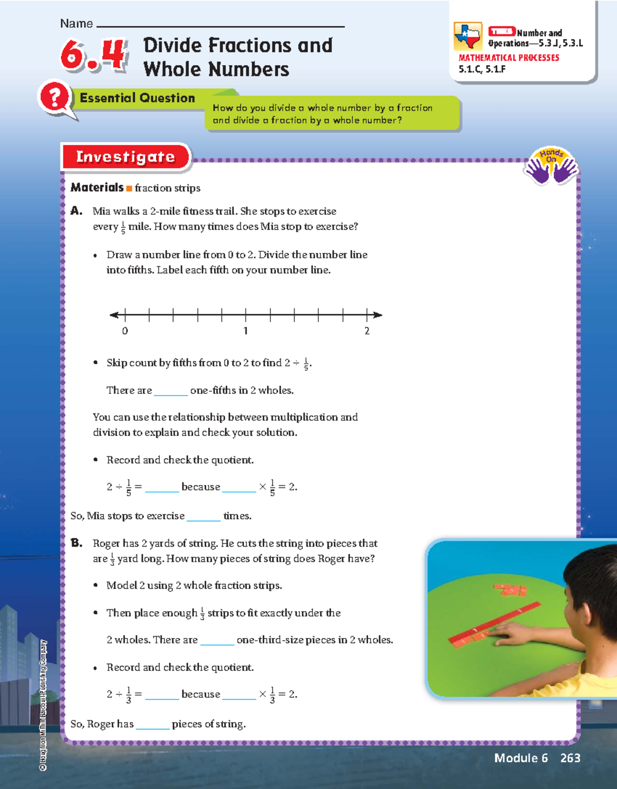 M6L4: Dividing Fractions and Whole Numbers - Essential Concepts and ...