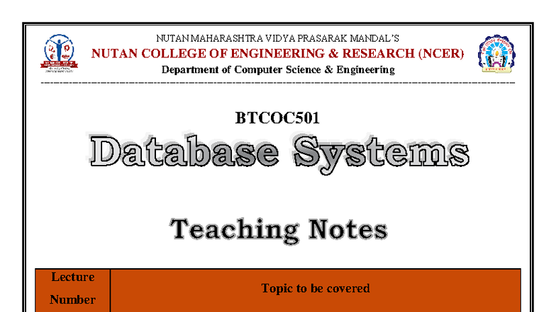 DBMS-4 Lecture Notes: Relational Database Design & Normalization - Studocu