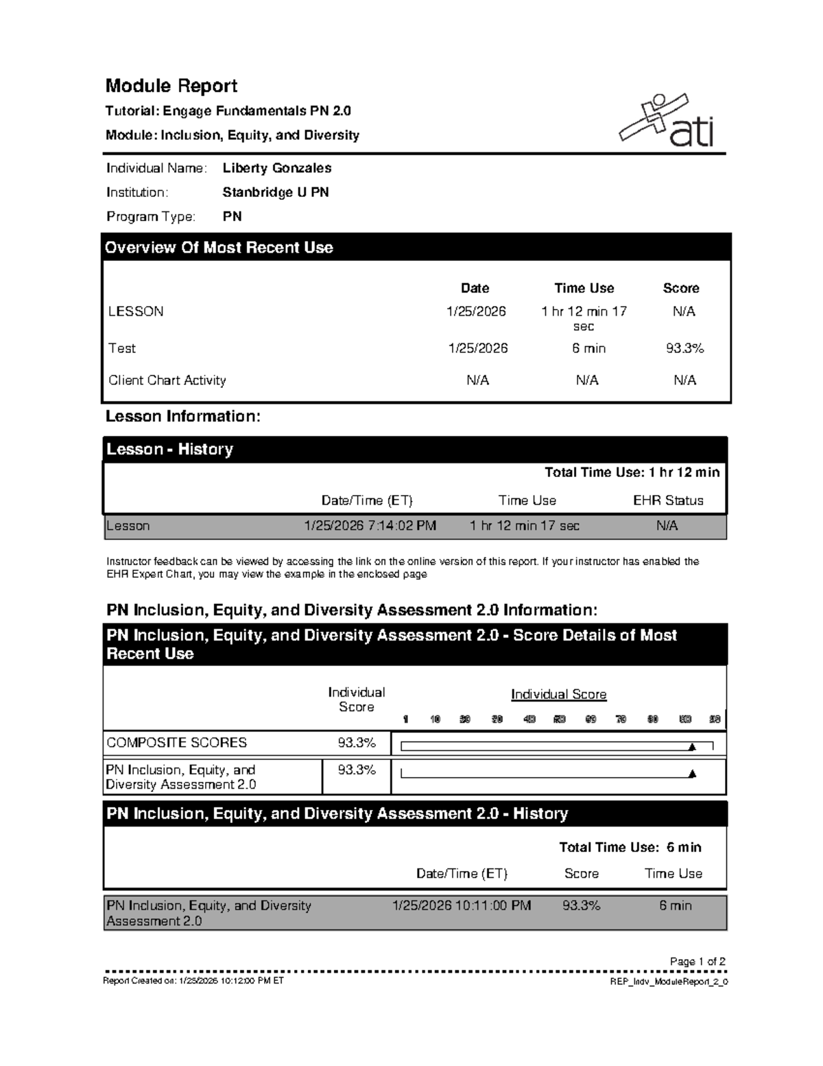 Week 9 Module Report: Inclusion, Equity, and Diversity FON - Studocu