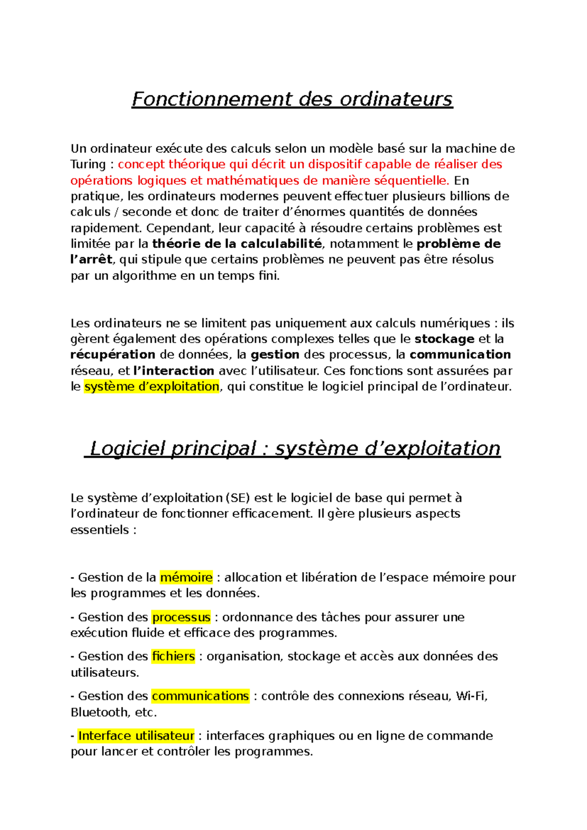 Introduction aux Langages de Programmation et à Python (CS101) - Studocu