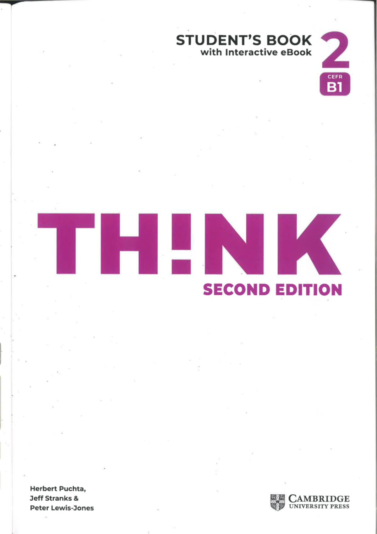 Think 2 - Student's Book: Overview of Key Language Skills and Content ...