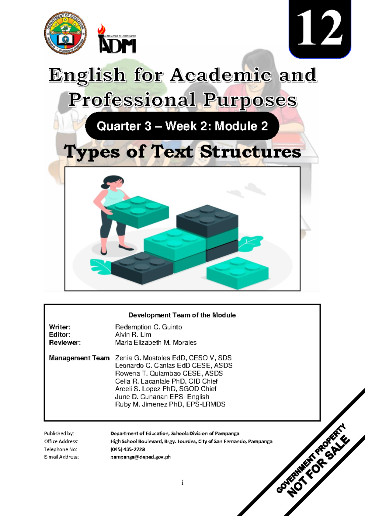 EAPP Q3 WEEK2 - N/A - i Types of Text Structures Published by ...