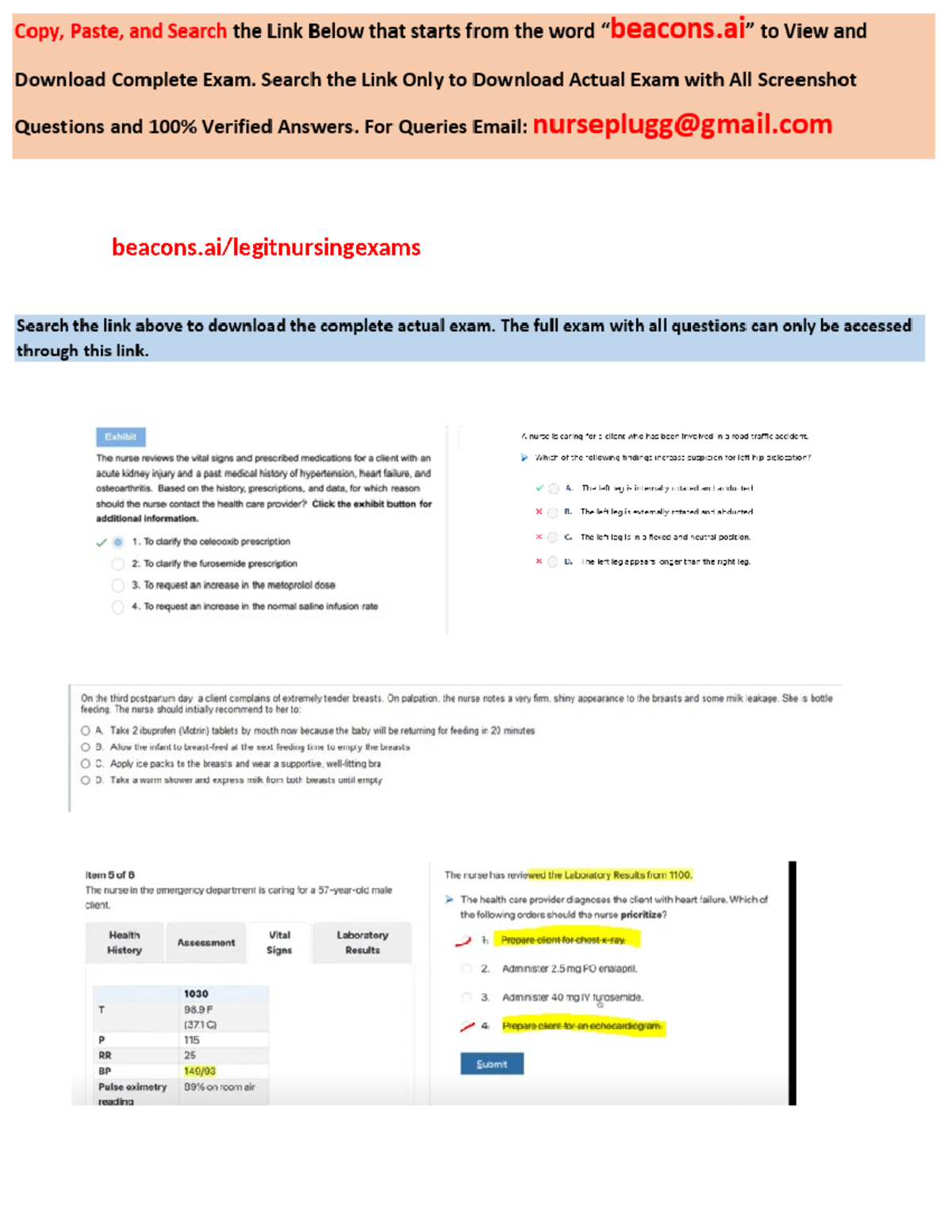 2025 NCLEX Exam: 150 Questions & Answers with Detailed Rationales - Studocu