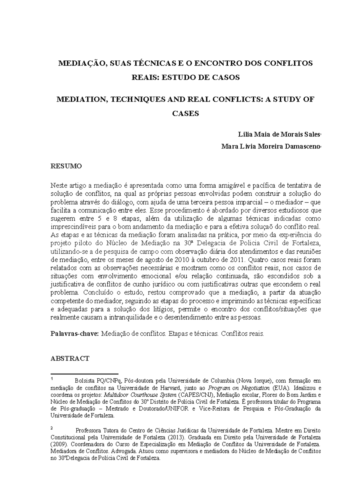 Mediação,+SUAS+ Técnicas+E+O+ Encontro+DOS+ Conflitos+ Reais + Estudo ...