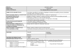 Operationalizarea obiectivelor - Obiectivele operaţionale Obiectivele ...