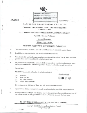 CSEC EDPM P1 2021 - uyjuy - Electronic Document Preparation and ...