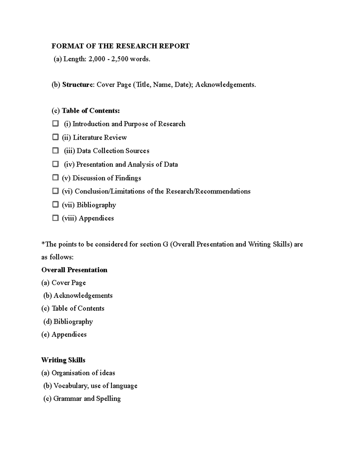 Caribbean SBA Research Report Requirements and Guidelines - Studocu
