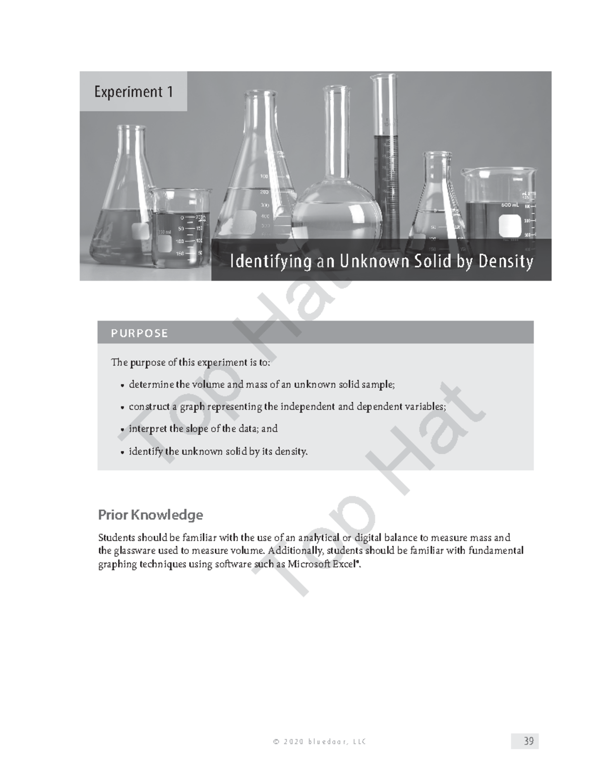Identifying Unknown Solids by Density: Experiment 1 Analysis Report ...