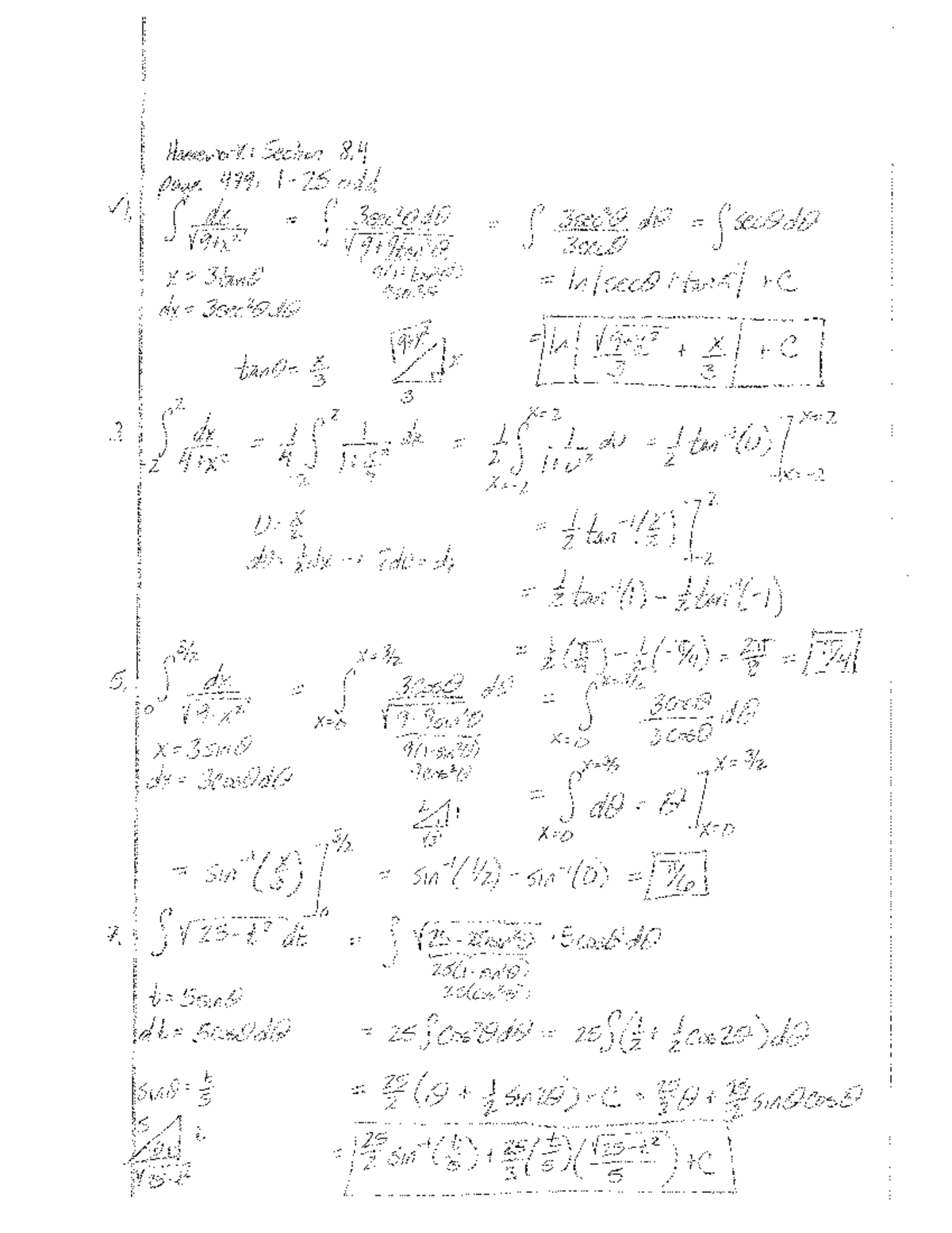 Calculus II Homework Solutions: Section 8.4 Practice Sheet - Studocu