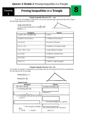 Mathematics Grade8 Quarter 3 Module1 - Mathematical Systems - NOT Mathematics Quarter 3 - Module ...