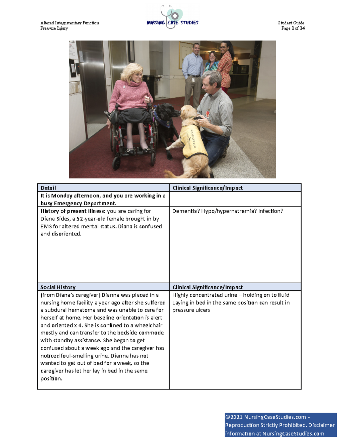 Pressure injury case study - Pressure Injury Page 1 of 14 Detail ...
