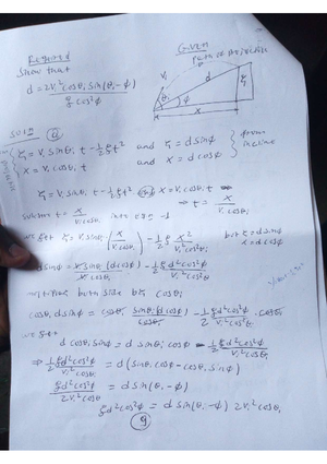 final exam phy1011 - Physics freshman course - Studocu