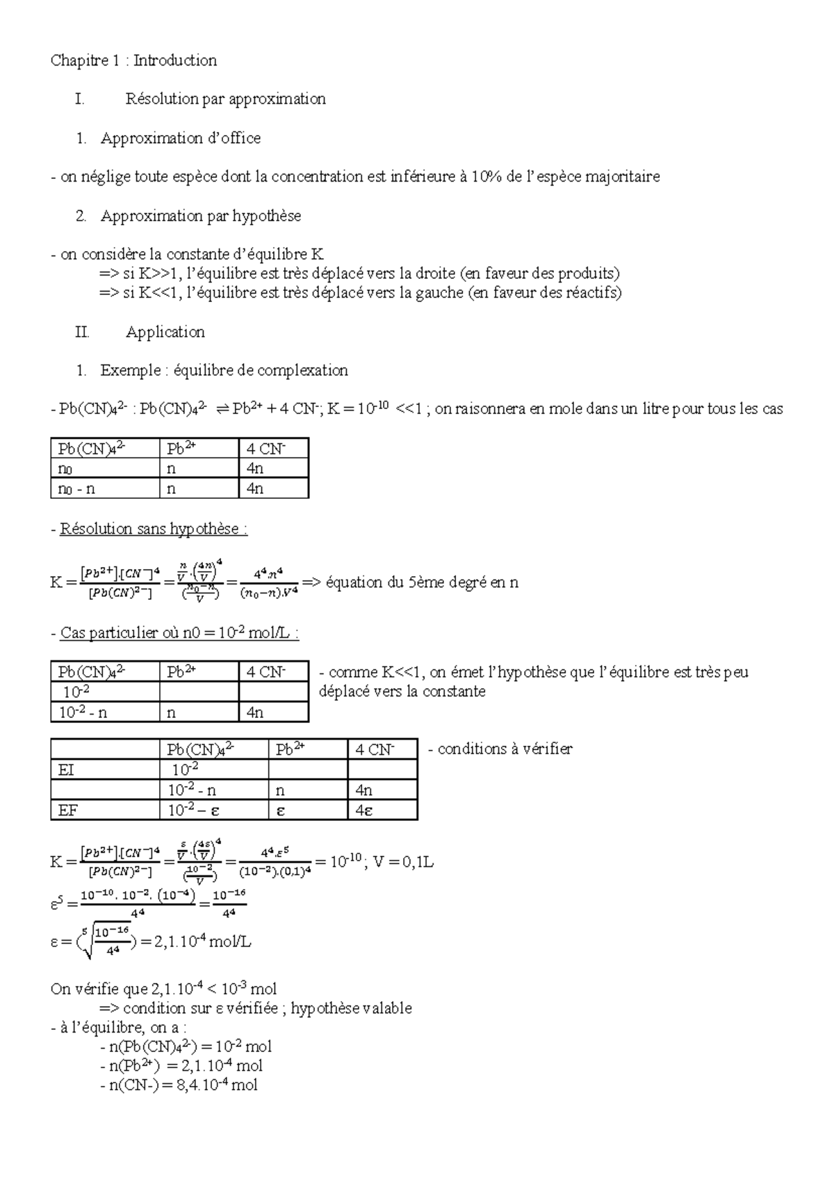 CDS Chapitre 1 : Introduction à la Résolution par Approximation - S4 L2 ...