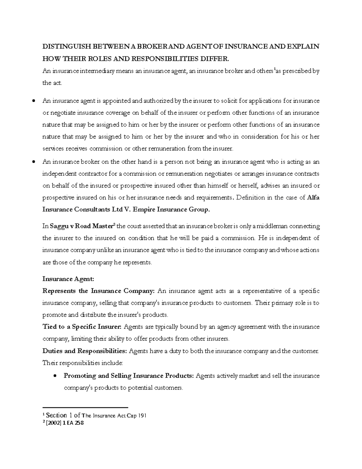 Insurance Intermediaries: Roles, Duties & Regulations Overview 2024 ...