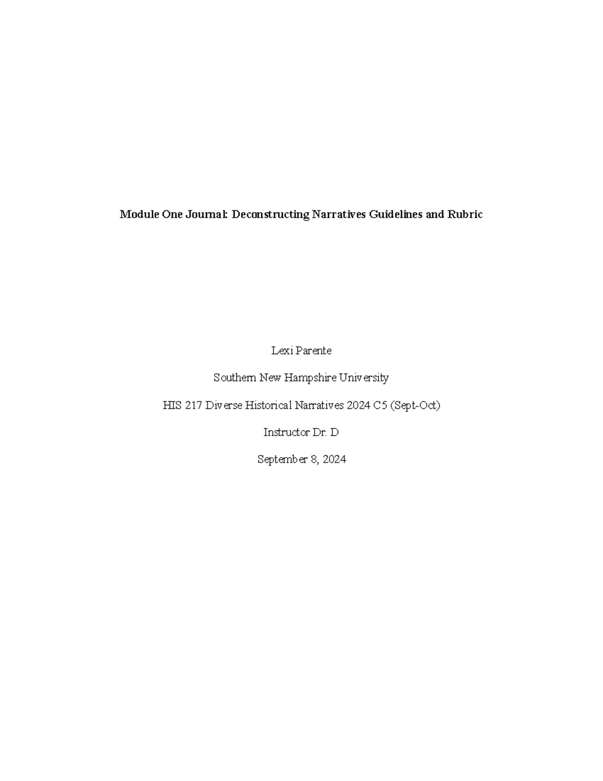 HIS 217 Module 1 Journal: Analyzing Immigrant Narratives and Histories ...