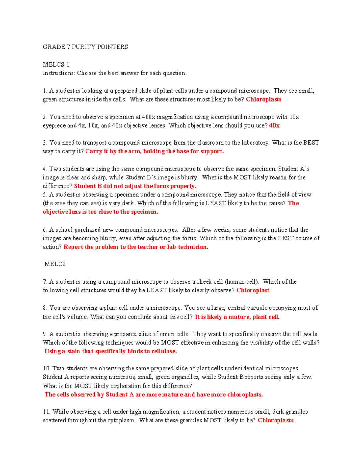 2nd Grading 7-8 Pointers-WPS Office - GRADE 7 PURITY POINTERS MELCS 1 ...
