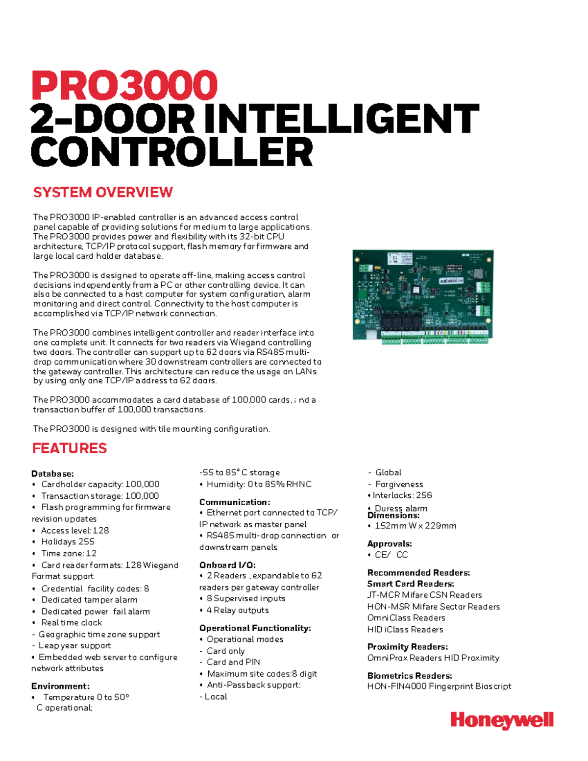PRO3000 - Intelligent Controller System Overview Notes - Studocu