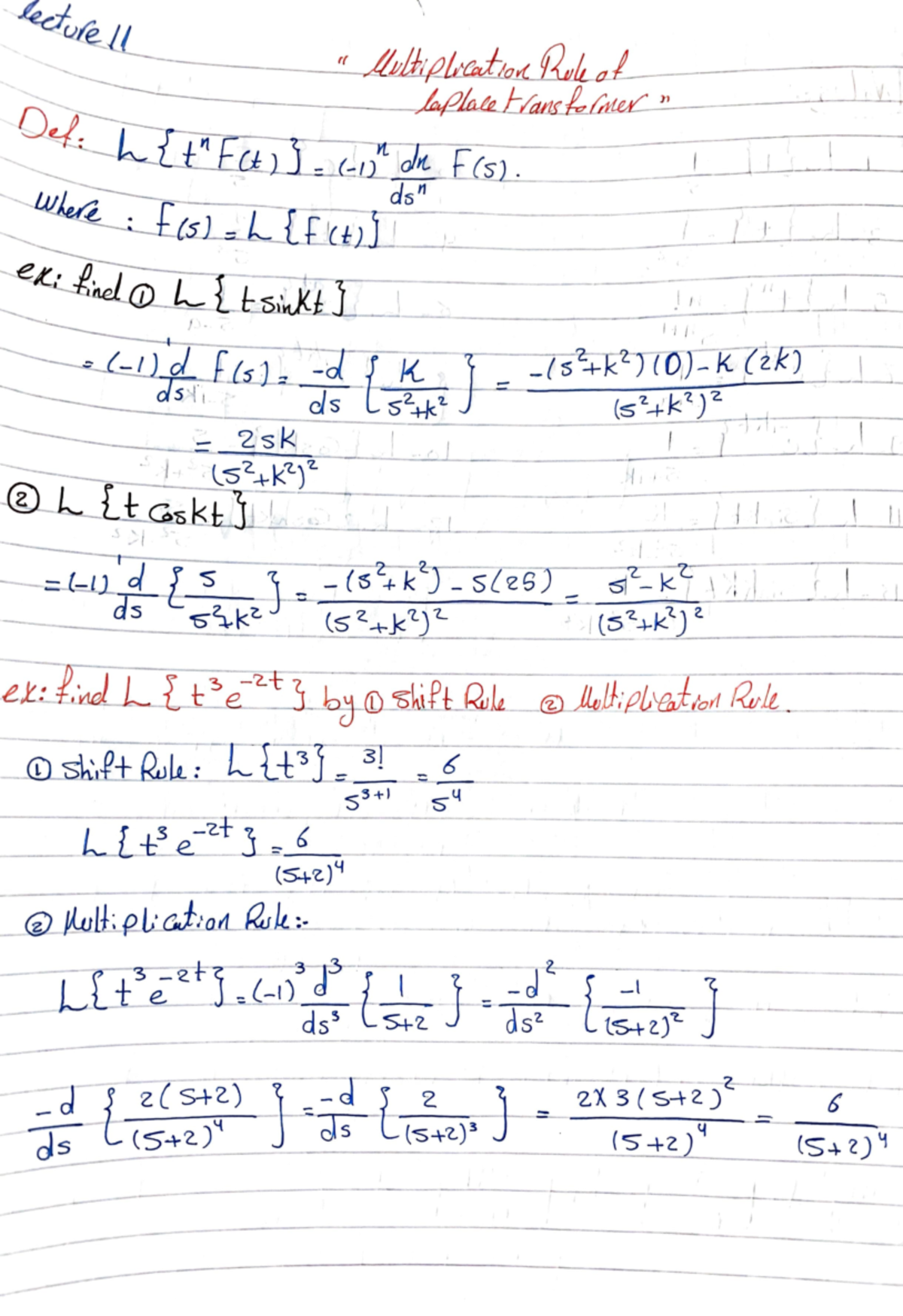 Math 101 - Multiplication Rule of Laplace Explained - Studocu