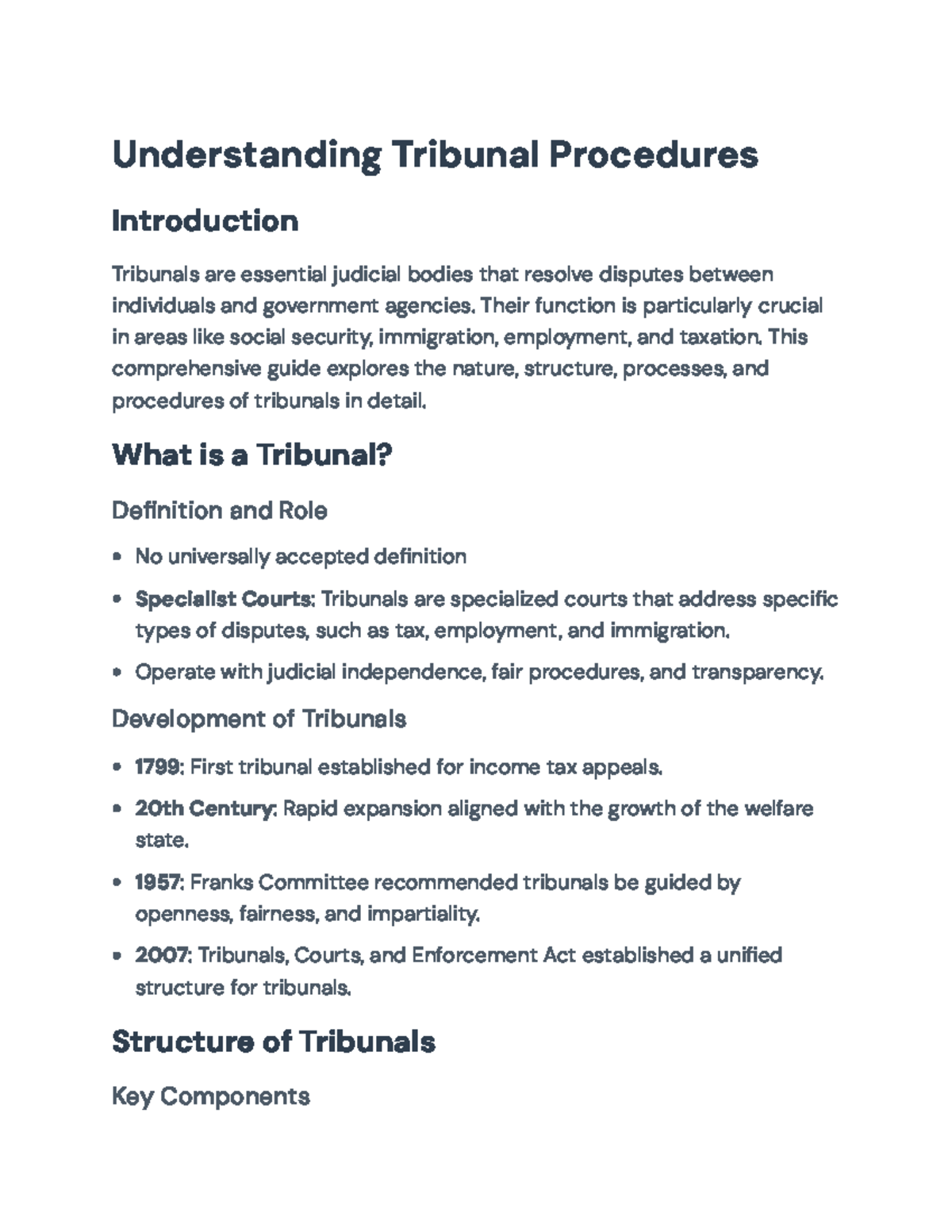 Understanding Tribunal Procedures: A Comprehensive Guide ...