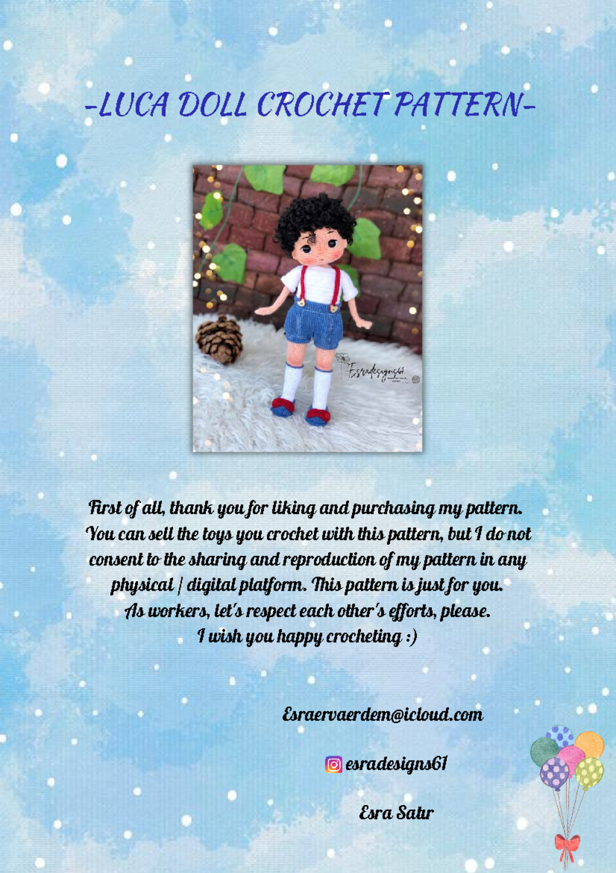 Luca Doll Crochet Pattern - Detailed Instructions and Tips - Studocu