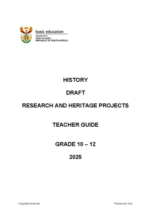 History Resource PACK Grade 12 P2 2022 - Copy 100739 - HISTORY RESOURCE ...