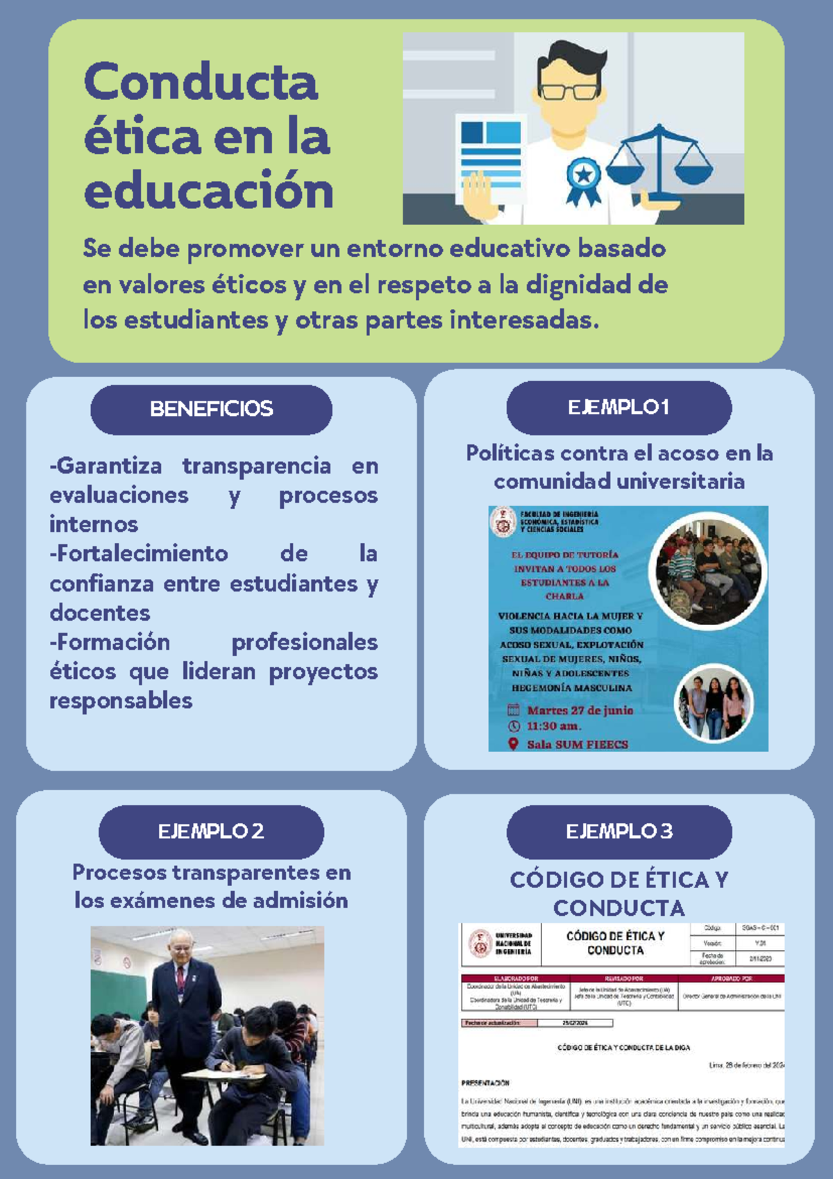 Condicion DE Calidad - EJEMPLO 1 EJEMPLO 2 EJEMPLO 3 BENEFICIOS ...