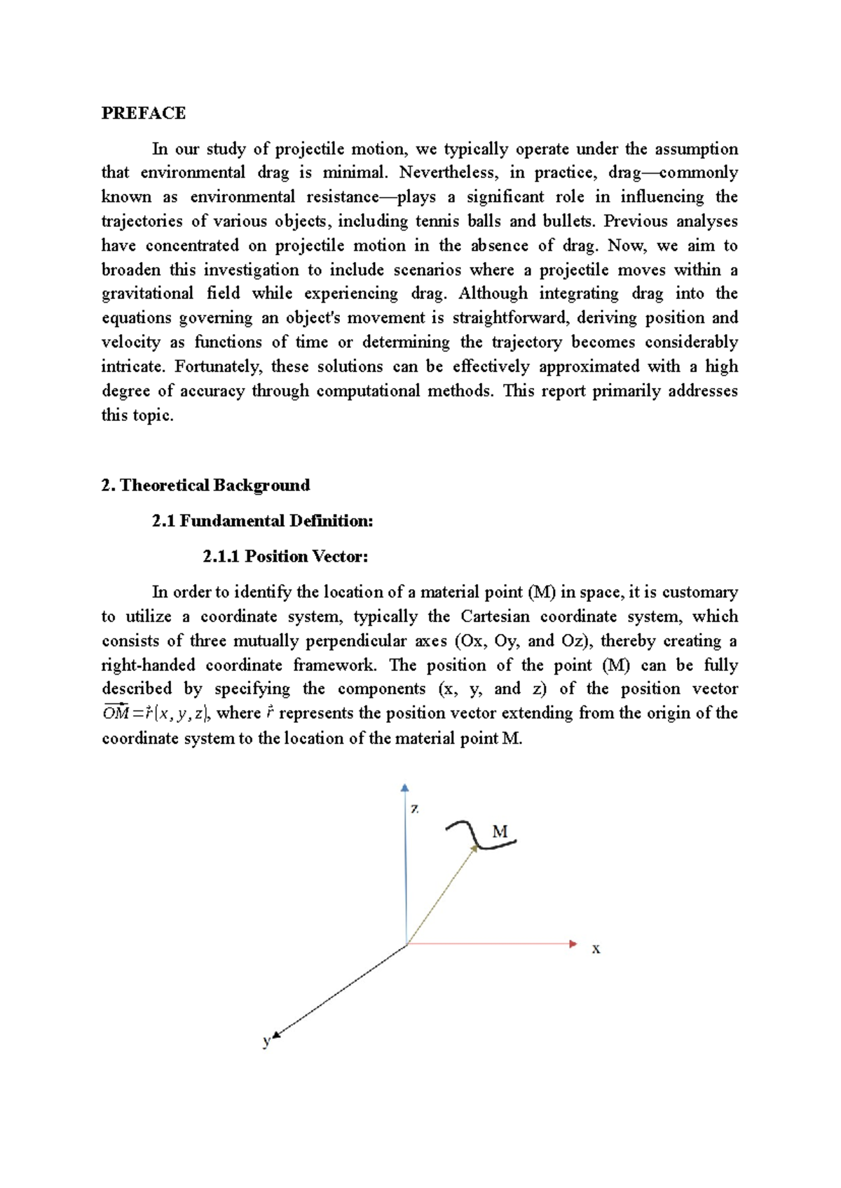 Physics 101 - Projectile Motion with Air Resistance Analysis - Studocu