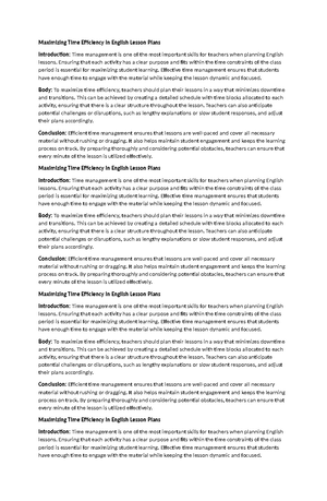 The Importance of Setting Clear Learning Objectives in English Lesson ...