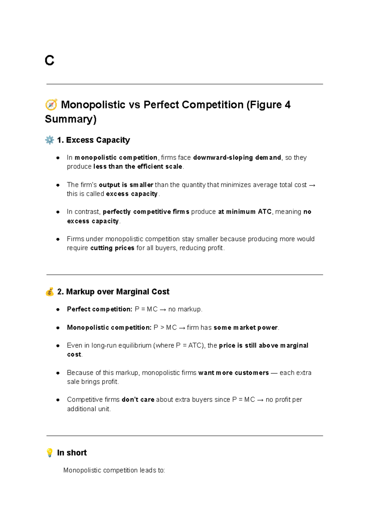 C Monopolistic vs Perfect Competition: Key Insights on Market ...