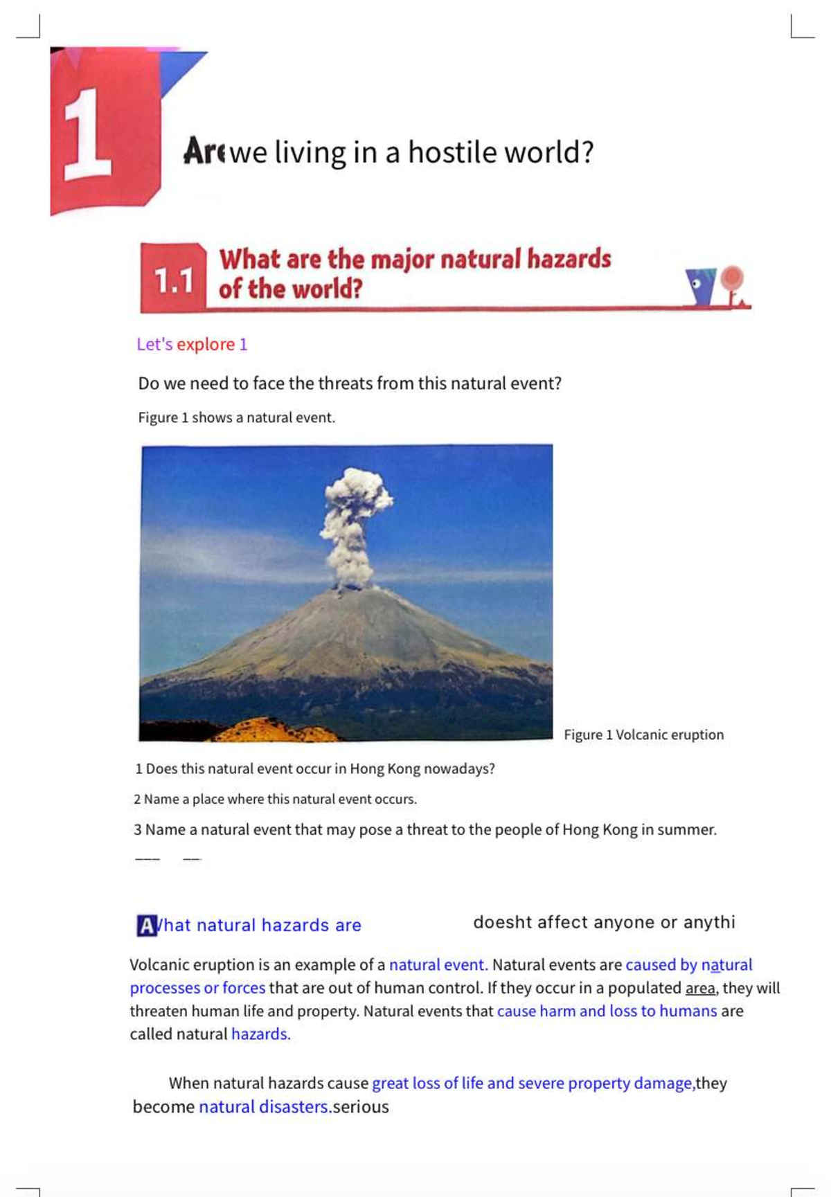 Geography 101: Understanding Natural Hazards and Their Impact - Studocu