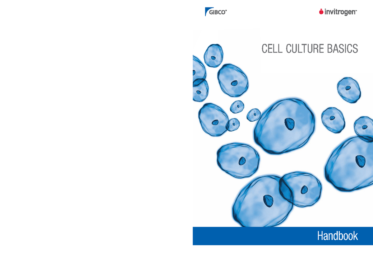 Cell Culture Basics Handbook: A Comprehensive Guide EU - Studocu