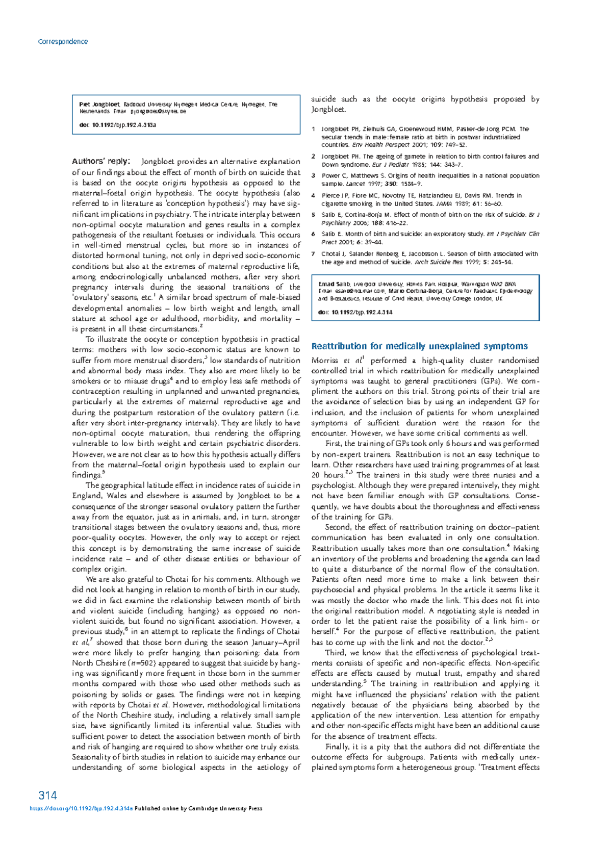 Reattribution for Medically Unexplained Symptoms: Critical Insights ...