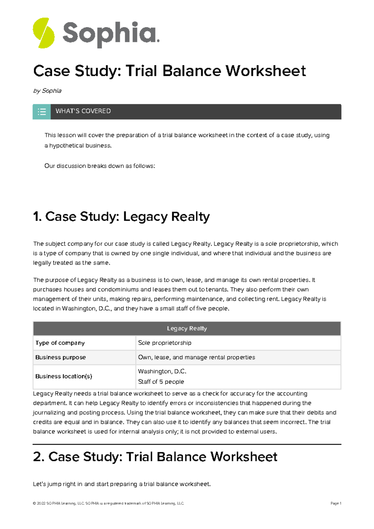 Case Study: Trial Balance Worksheet (CST 2023) - Studocu