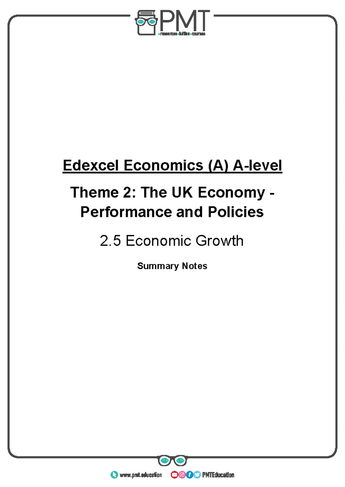 1.4. Government Intervention - Edexcel Economics (A) A-level Theme 1 ...