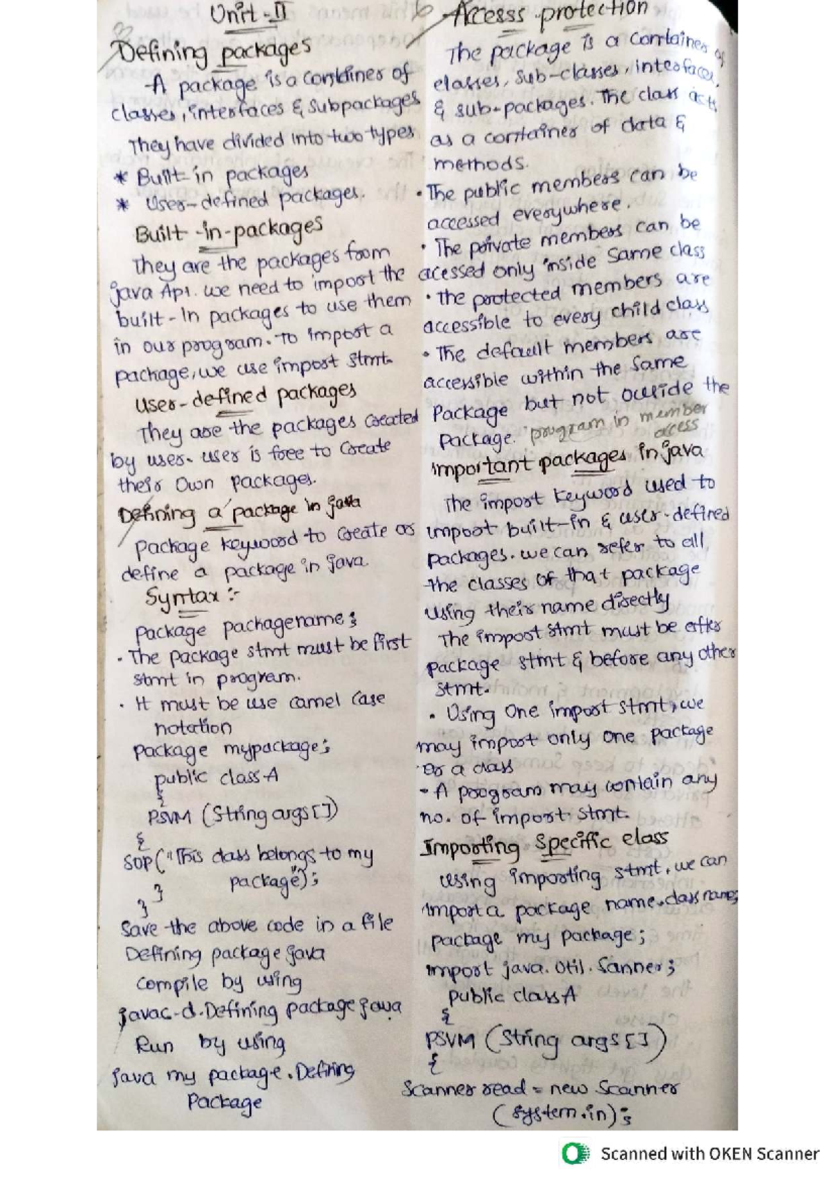 Java 2: Understanding Packages, Interfaces, and Serialization Concepts - Studocu