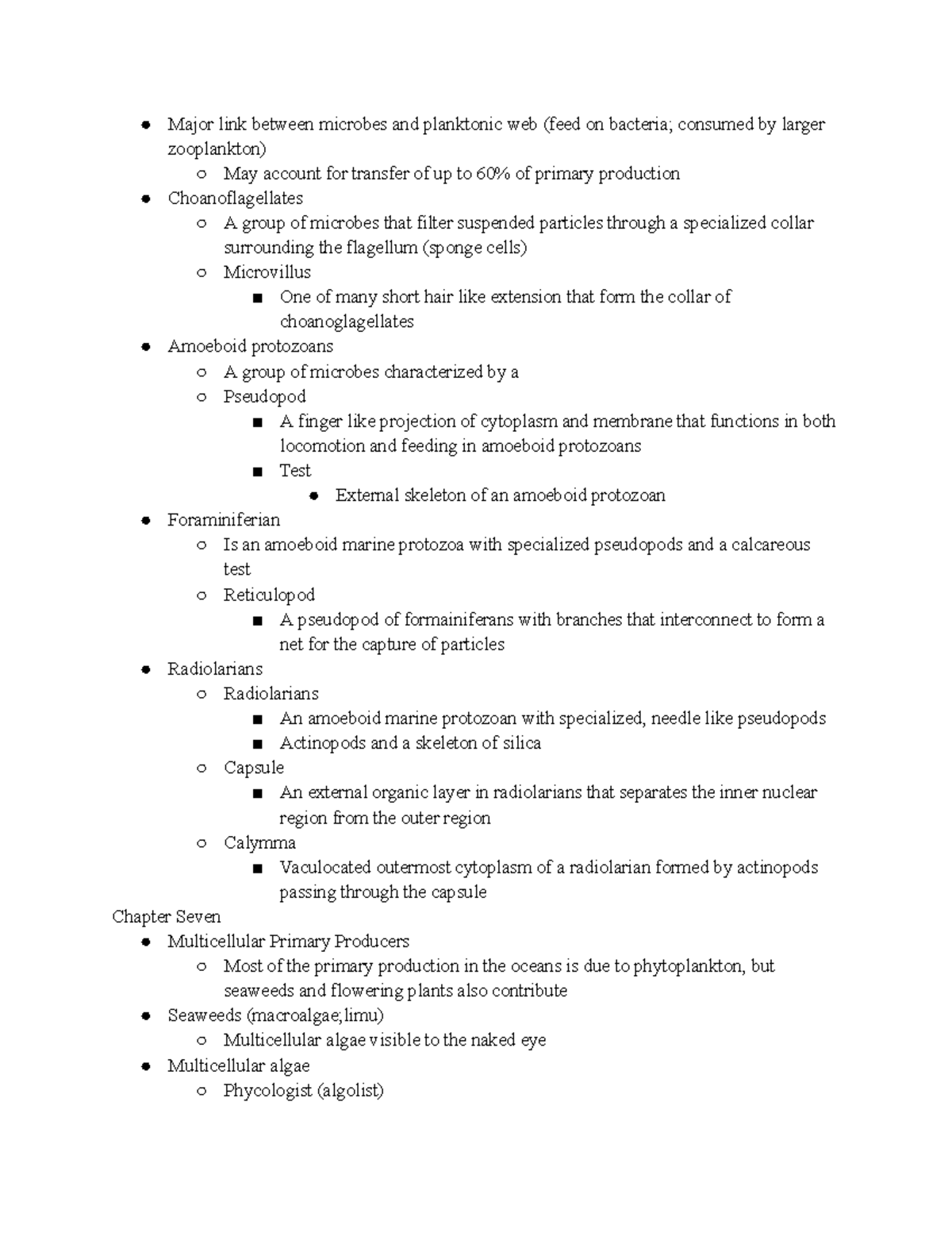 Marine Science Quiz (MSCI 101) - Oct 6: Primary Producers & Seaweed Bio ...