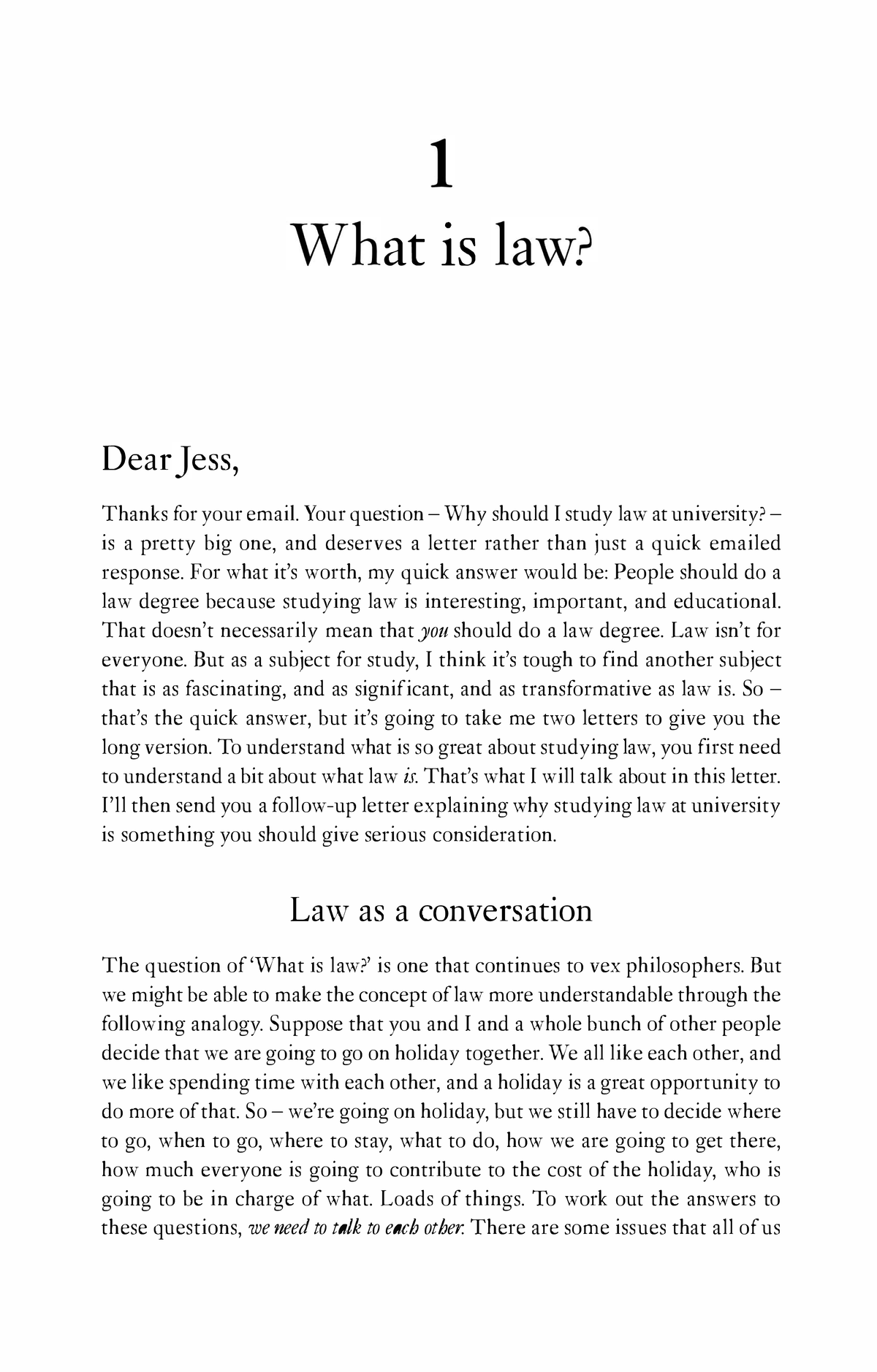 Letters to a Law Student: Why Study Law at University? - Studocu