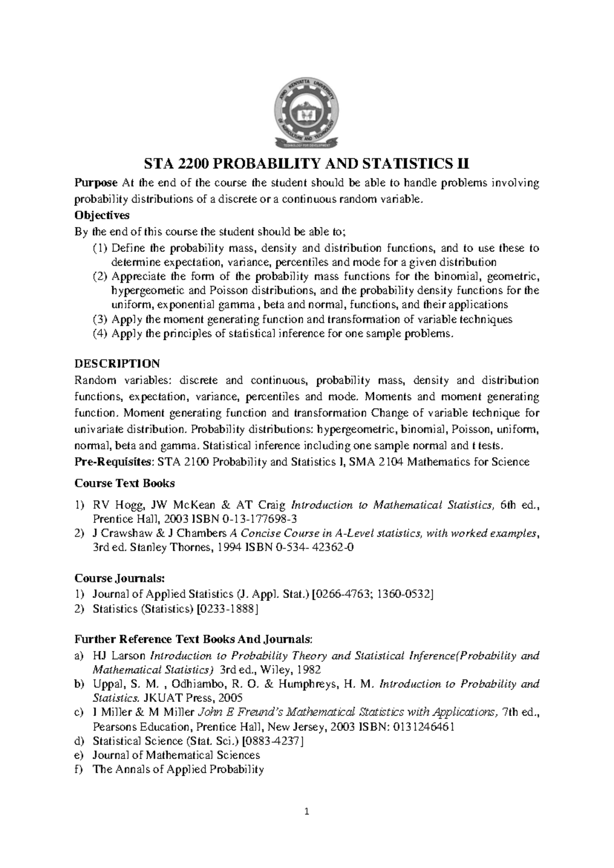**STA 2200 Final Exam Notes - Comprehensive Overview of Probability ...