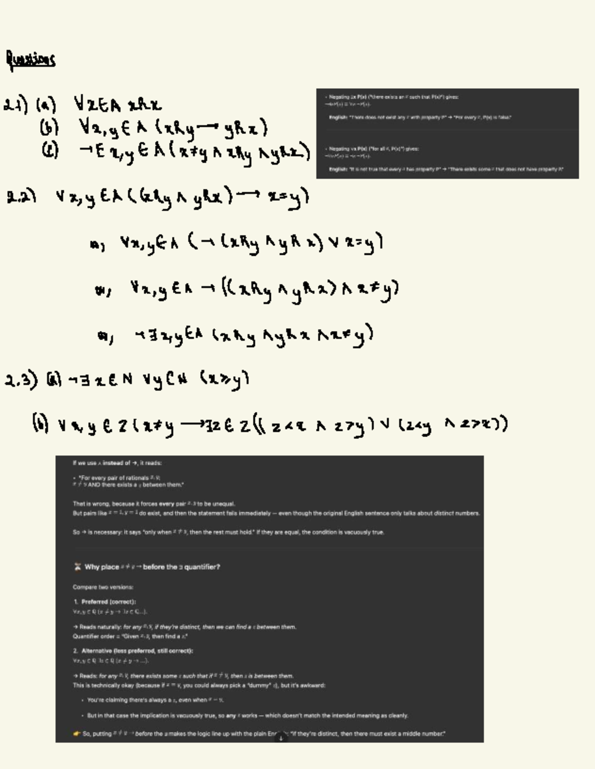 Chapter 2 - Predicate Logic Notes (Course Code: HeeEN uRU) - Studocu