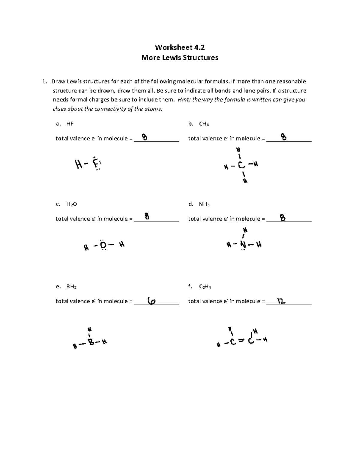 CHEM1061 Worksheet 4.5 - Water Intermolecular Forces Analysis - Studocu