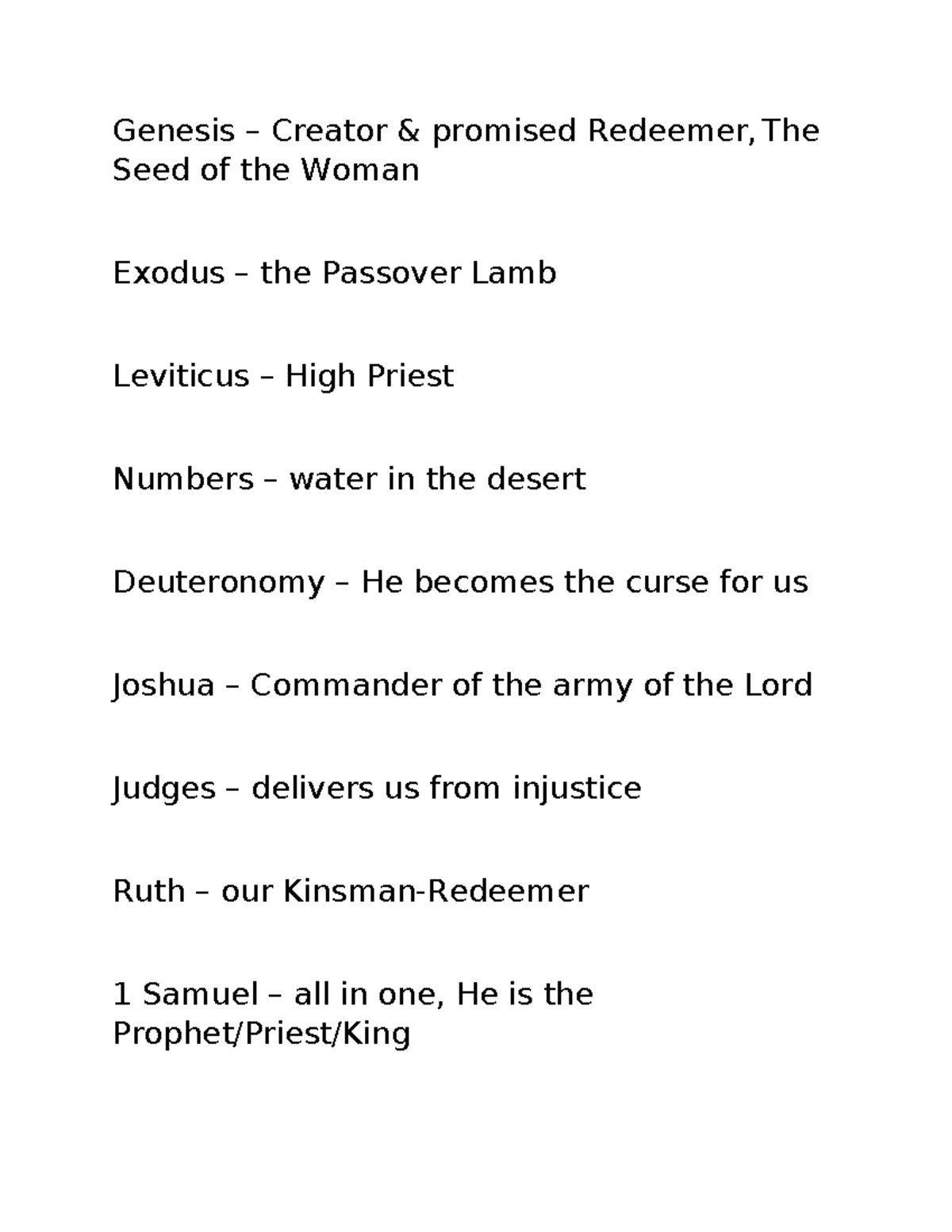 Jesus in every book of the Bible - Genesis – Creator & promised ...